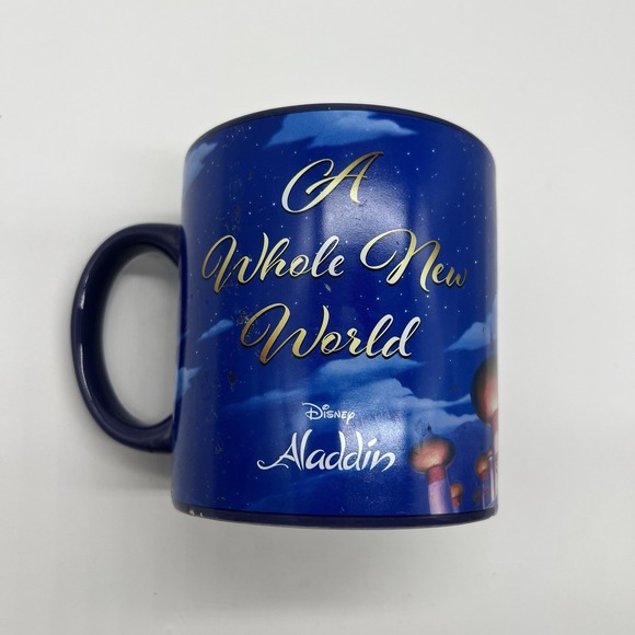 Disney | Dining | Disney Aladdin Movie Musical Collectors Mug Plays A ...